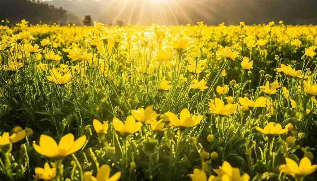 Yellow Flowers in Myanmar