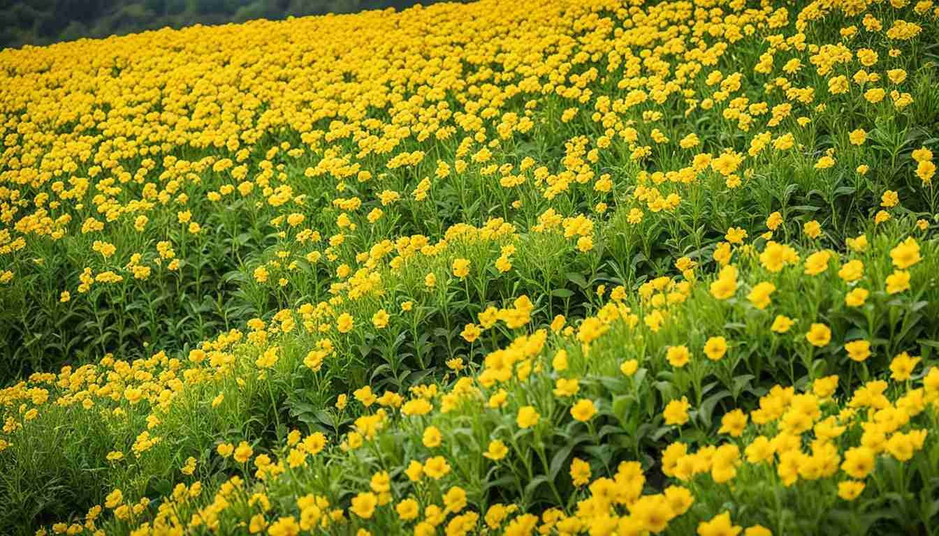 Yellow Flowers in Sao Tome and Principe