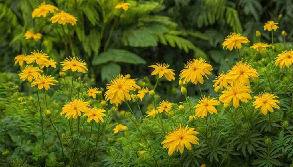 Yellow Flowers in Gabon