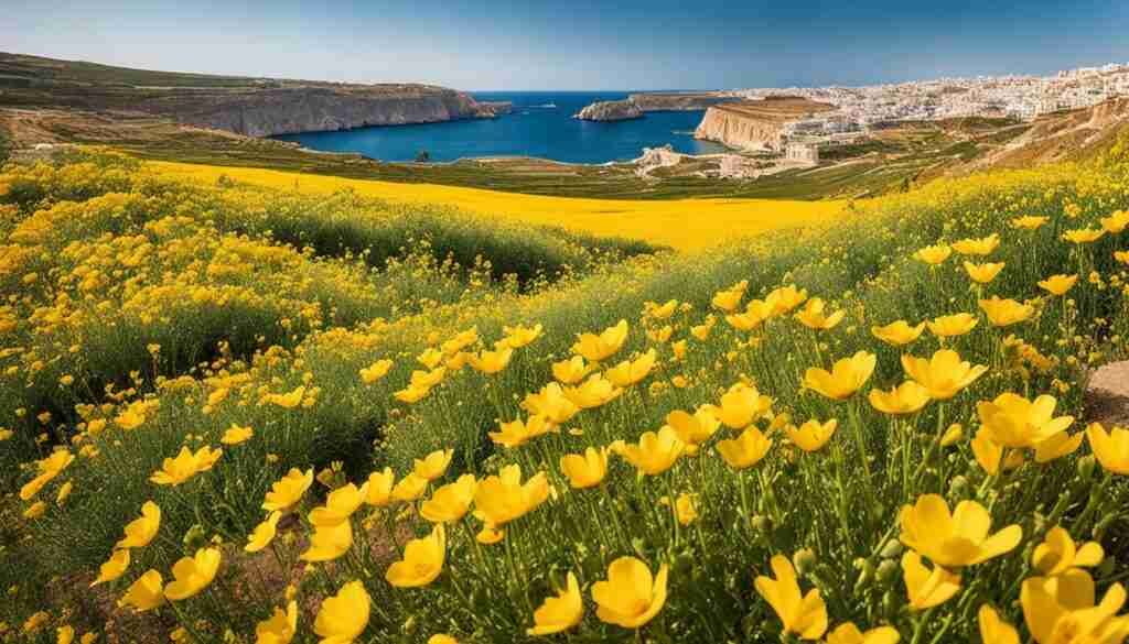 Yellow Flowers in Malta