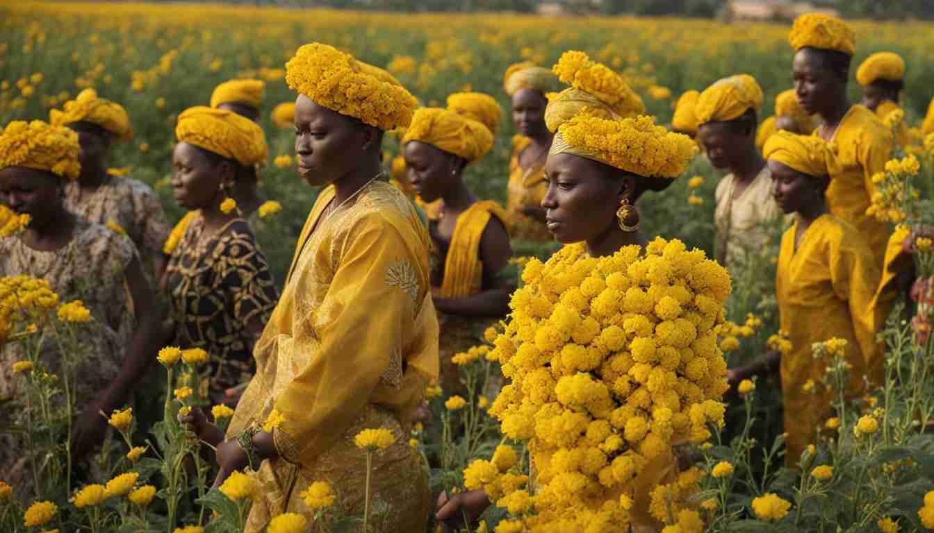 Yellow Flowers in Benin