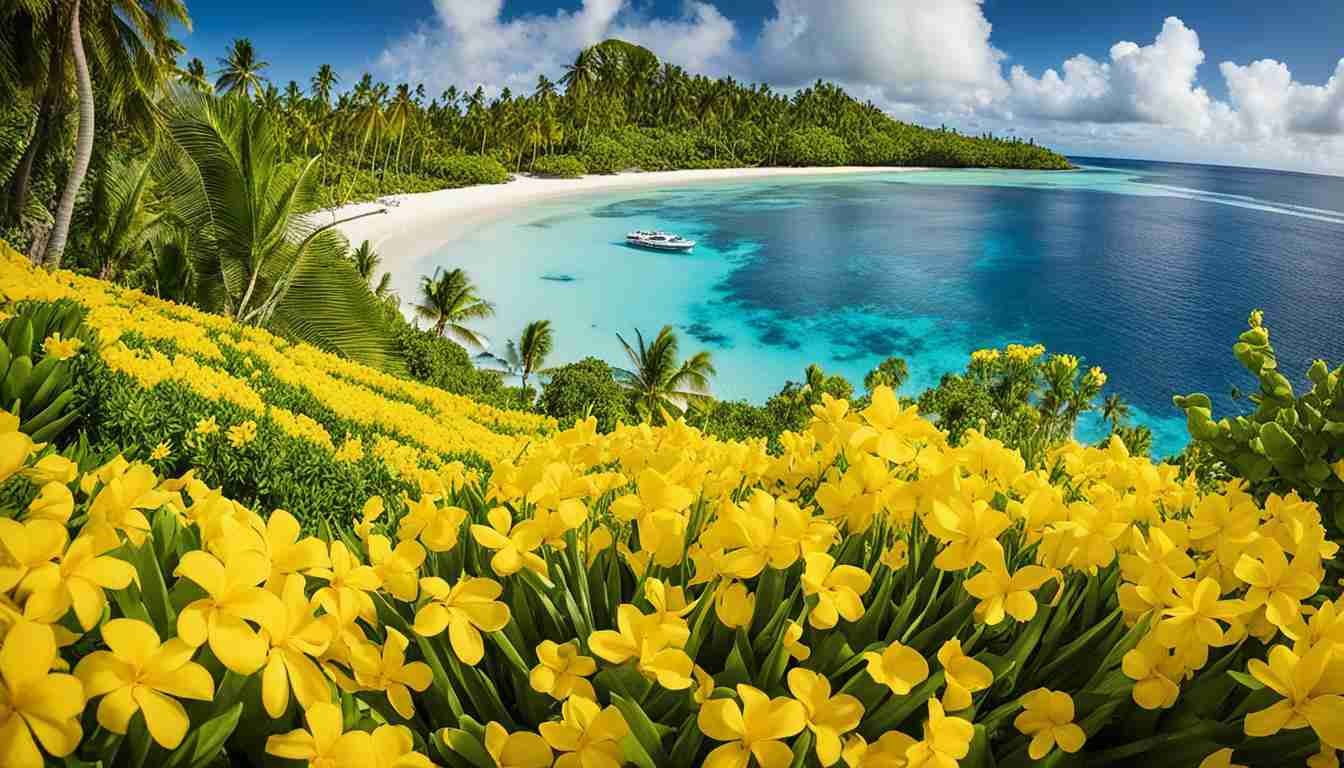 Yellow Flowers in Marshall Islands