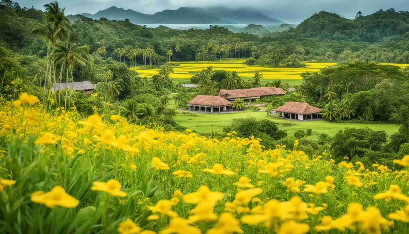 Yellow Flowers in Belize
