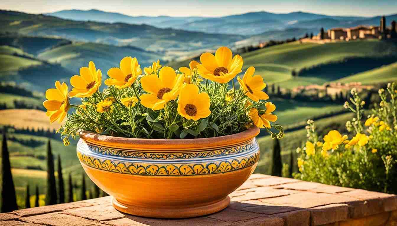 Yellow Flowers in Italy