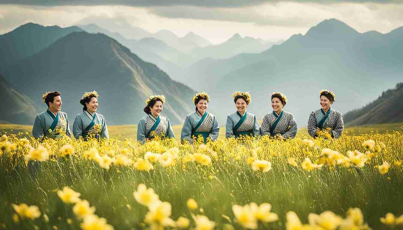 Yellow Flowers in North Korea