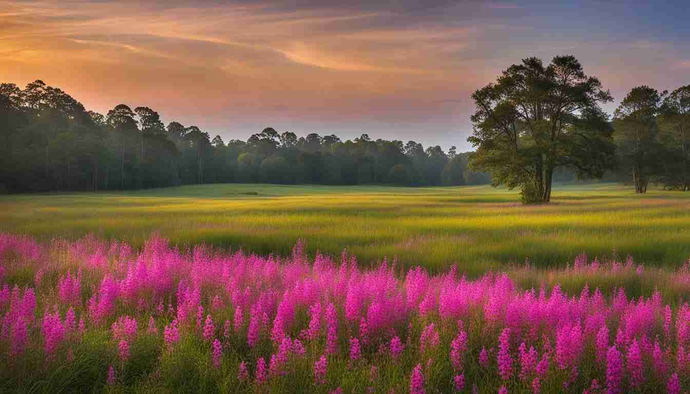 Pink Flowers in South Carolina