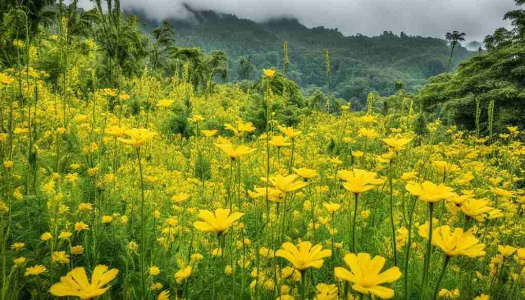 Yellow Flowers in Sierra Leone