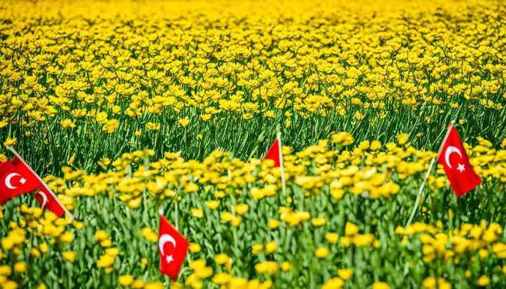 Yellow Flowers in Turkey
