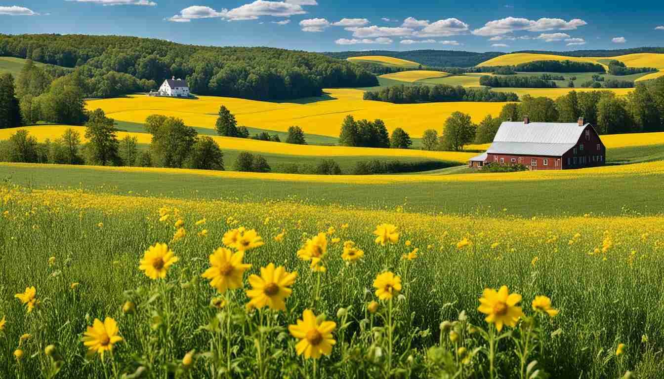 Yellow Flowers in Wisconsin